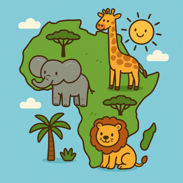 AFRICA Explained for KIDS: A Continent Full of Wonders! - Tiny Champions
