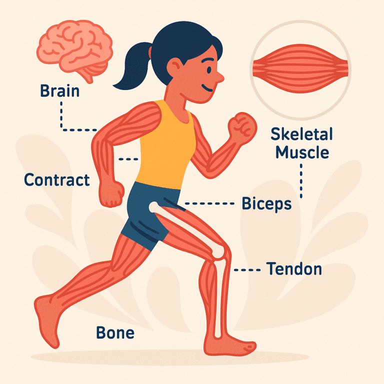 MUSCLES Explained KIDS - How Do Our Muscles Move? - Tiny Champions